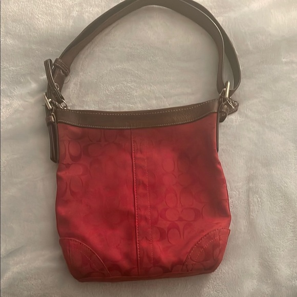 Coach | Bags | Vintage Coach Red Designer Shoulder Bag | Poshmark
